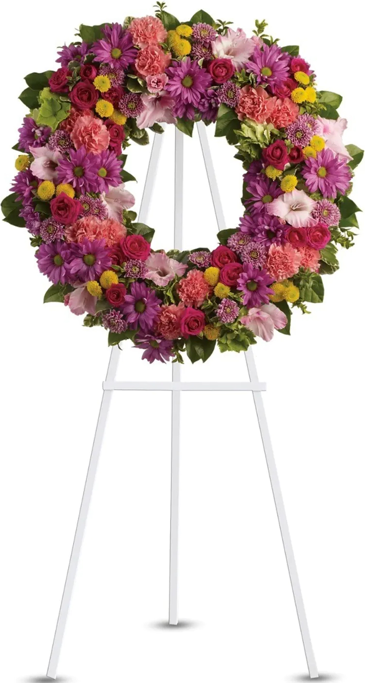 Garden Rememberance Wreath :: Blooms And Things